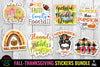 Fall Thanksgiving Stickers Bundle- Autumn Stickers Bundle - So Fontsy