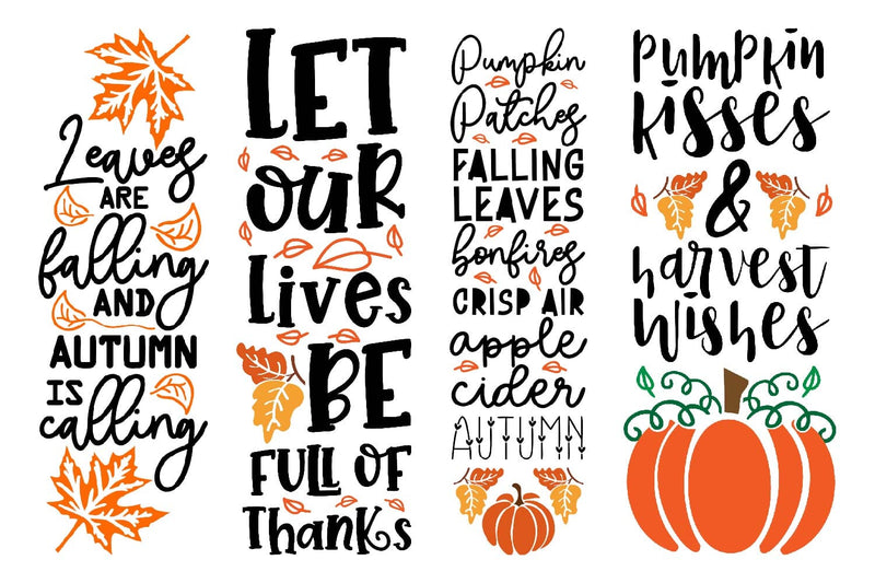 Fall vertical porch Sign svg Bundle, Autumn svgs - So Fontsy