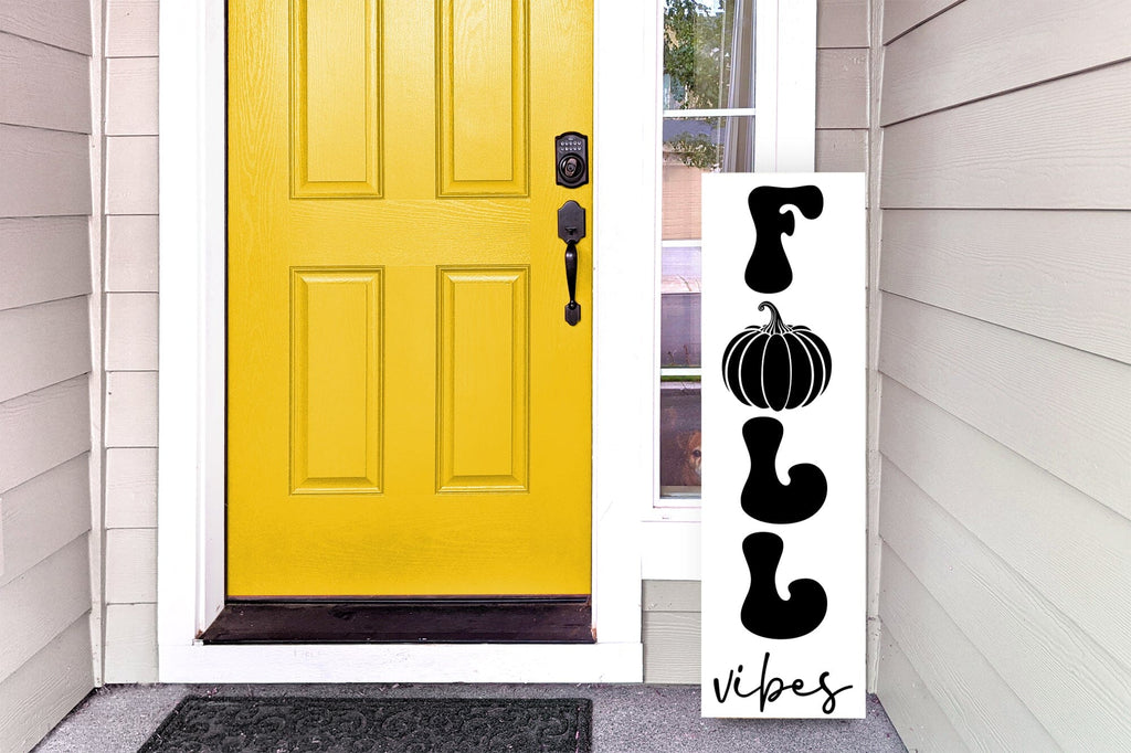 Fall Vibes SVG | Fall Vertical Sign SVG - So Fontsy