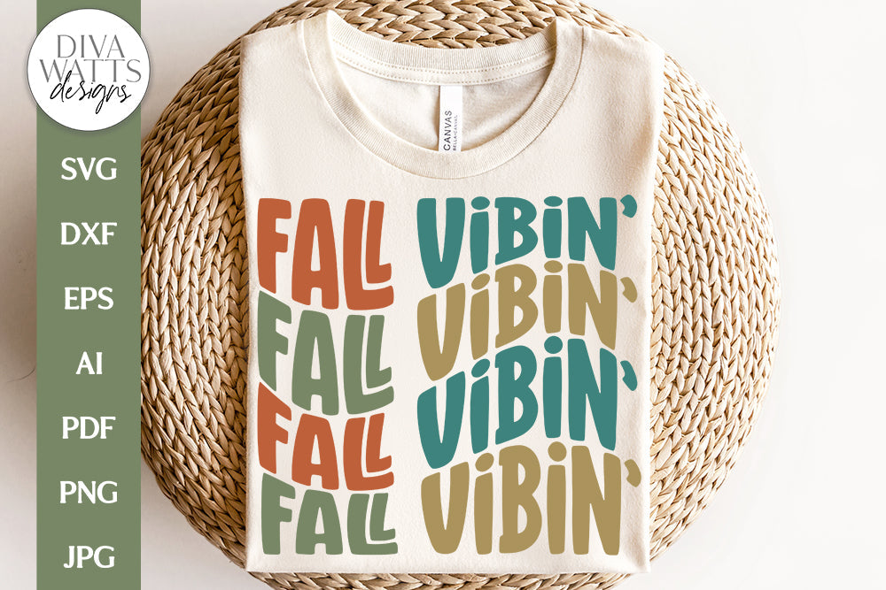 Fall Vibin' Retro SVG Bundle - So Fontsy