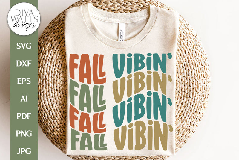 Fall Vibin' Retro SVG Bundle - So Fontsy