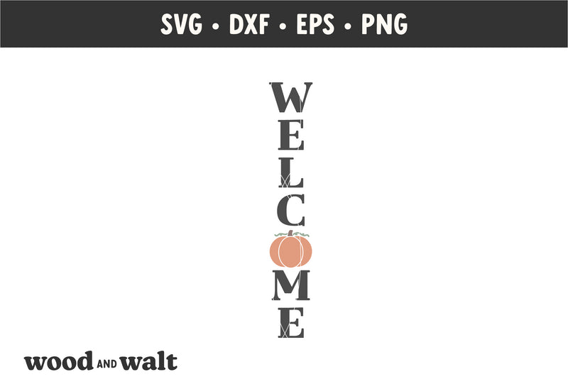 Fall Welcome Sign SVG | Fall Porch Sign SVG - So Fontsy