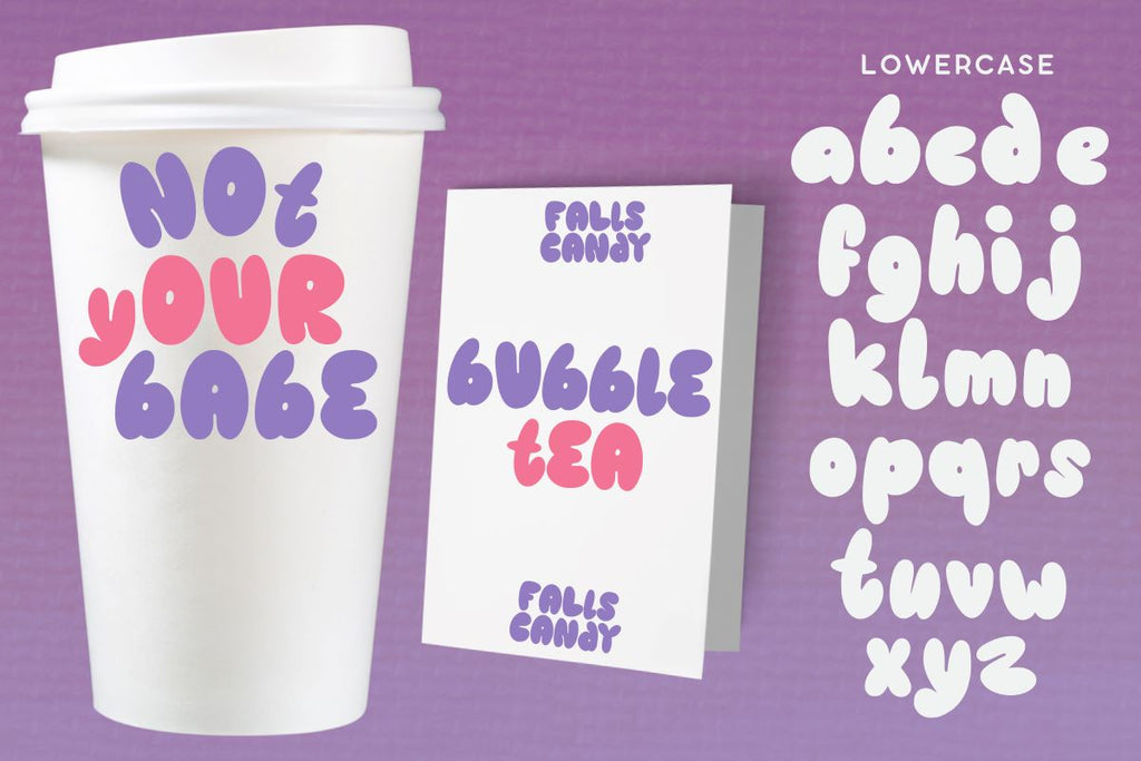 Falls Candy - Cute Bubble Display Font - So Fontsy