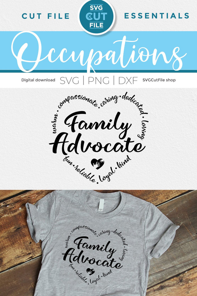 Family Advocate svg for Social Worker - So Fontsy