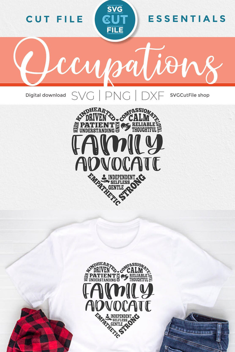 Family Advocate svg for Social Worker - So Fontsy