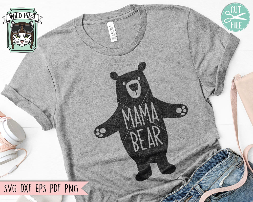 Family Bear SVG files, Mama Bear svg, Baby Bear svg, Brother Bear ...