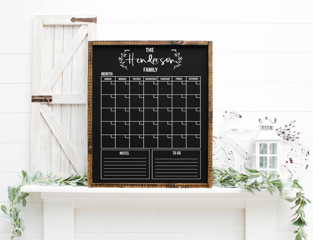 Family Command Center Calendar SVG - So Fontsy