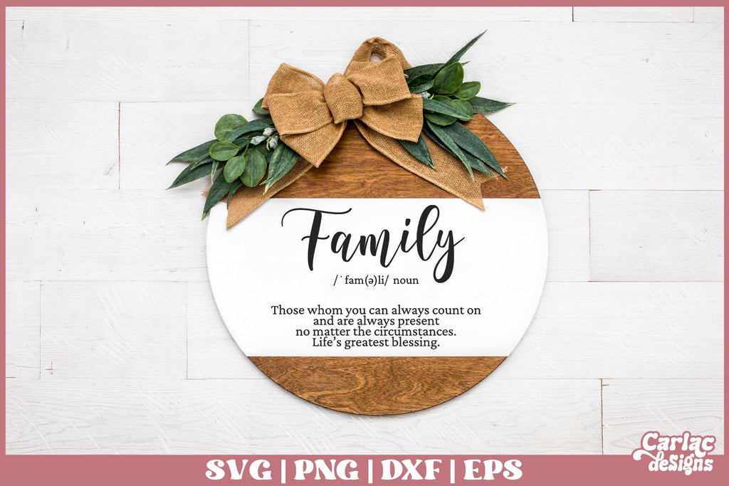 Family Definition SVG | Home Sign SVG - So Fontsy
