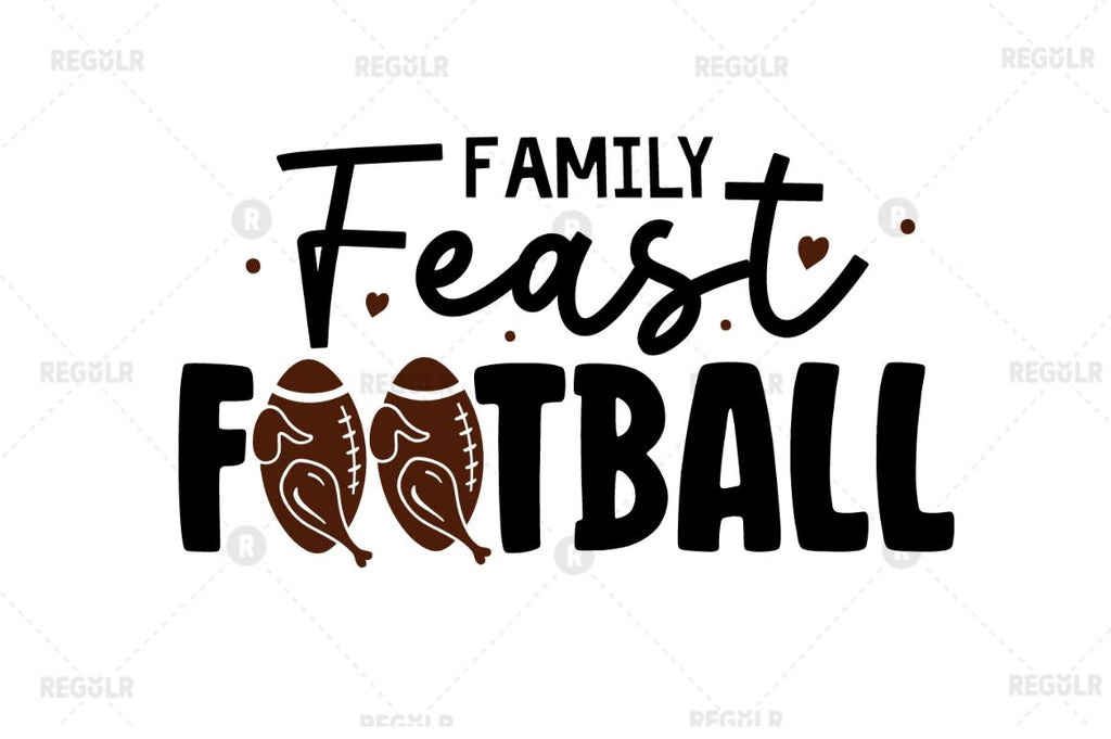 Family feast football SVG - So Fontsy