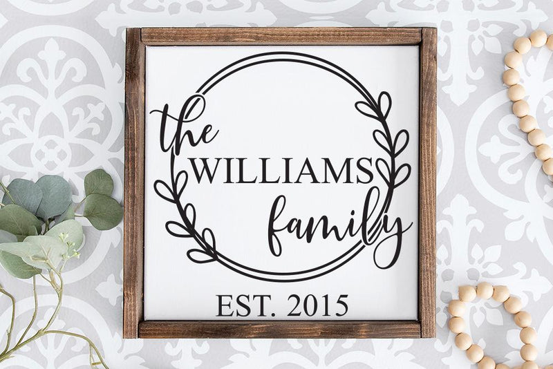 Family Last Name / Monogram SVG - So Fontsy