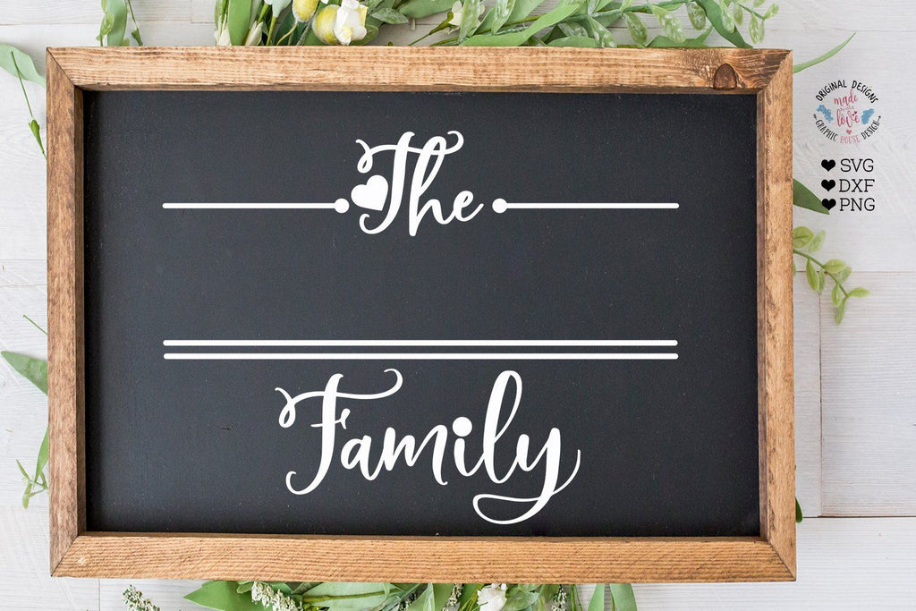 Family Last Name Sign - So Fontsy