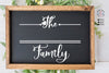 Family Last Name Sign - So Fontsy