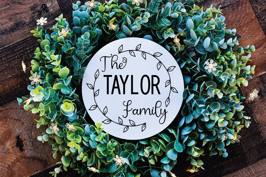 Family Monogram Bundle - 20 Round Sign SVG Files - So Fontsy