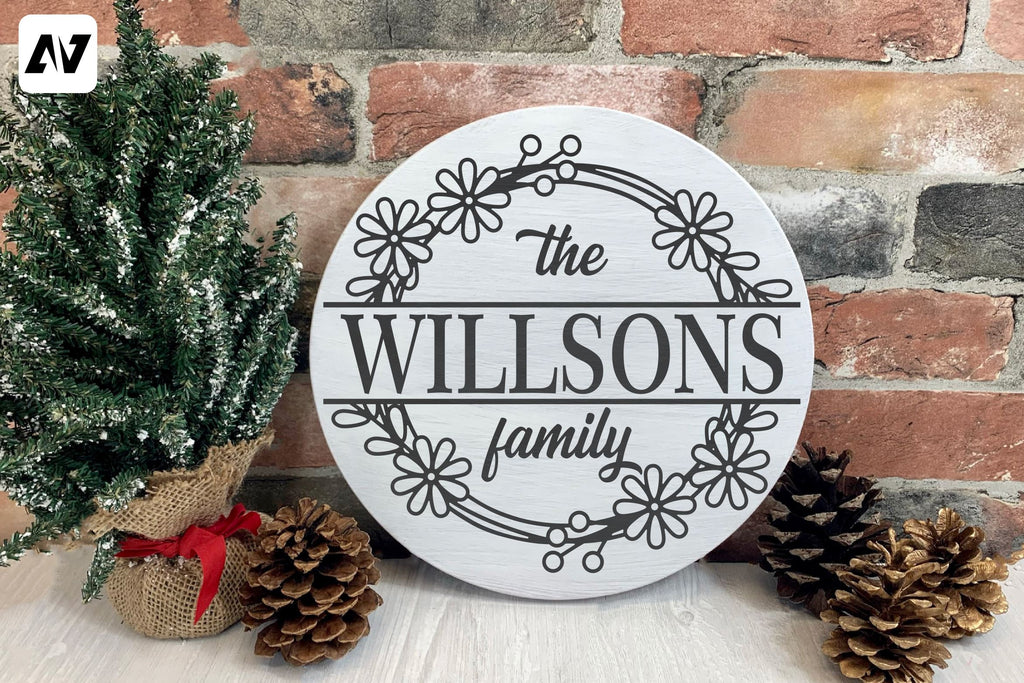 Family Monogram Svg Bundle, Family Porch Sign Svg,Family Svg - So Fontsy