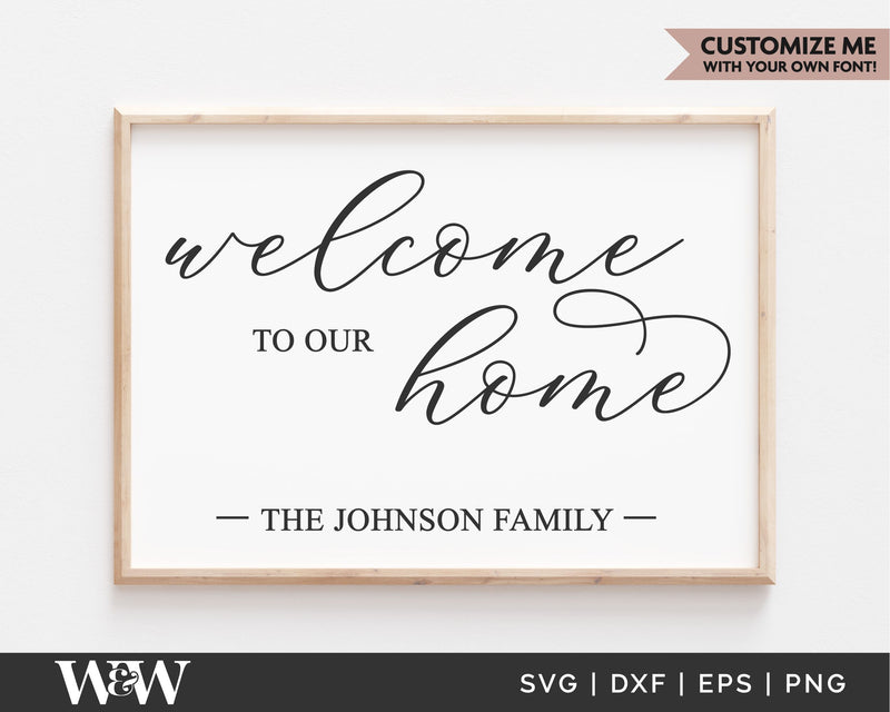 Family Name SVG Bundle - So Fontsy