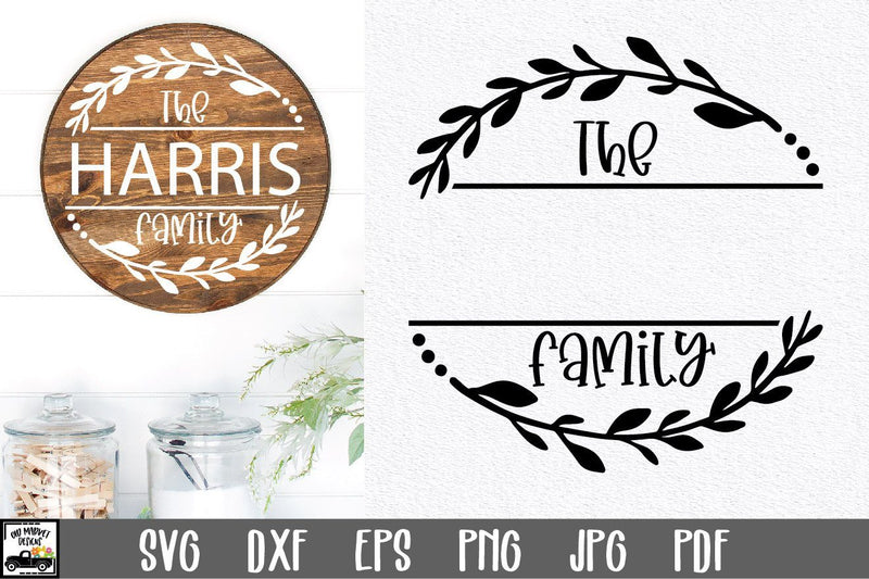 Family Name SVG File | Family Monogram Sign SVG File - So Fontsy