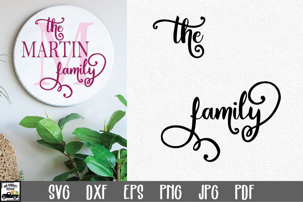 Family Name SVG File | Family Monogram Sign SVG File - So Fontsy