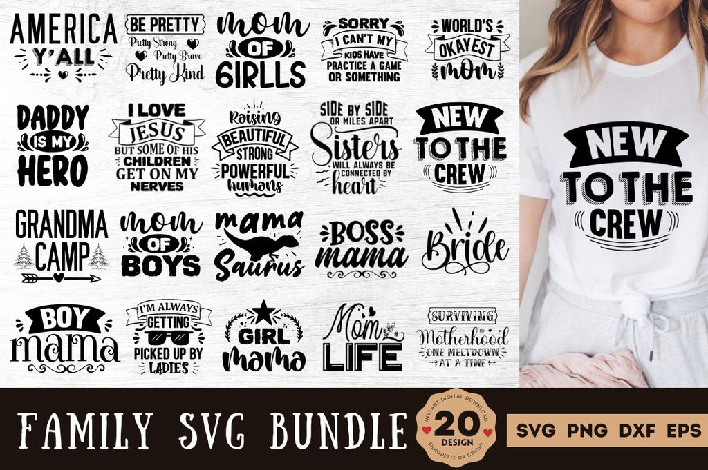 Family SVG Bundle - So Fontsy