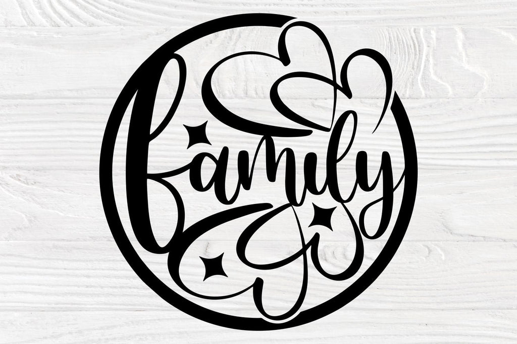 Family SVG Cut File, Farmhouse Sign Svg, Cricut - So Fontsy