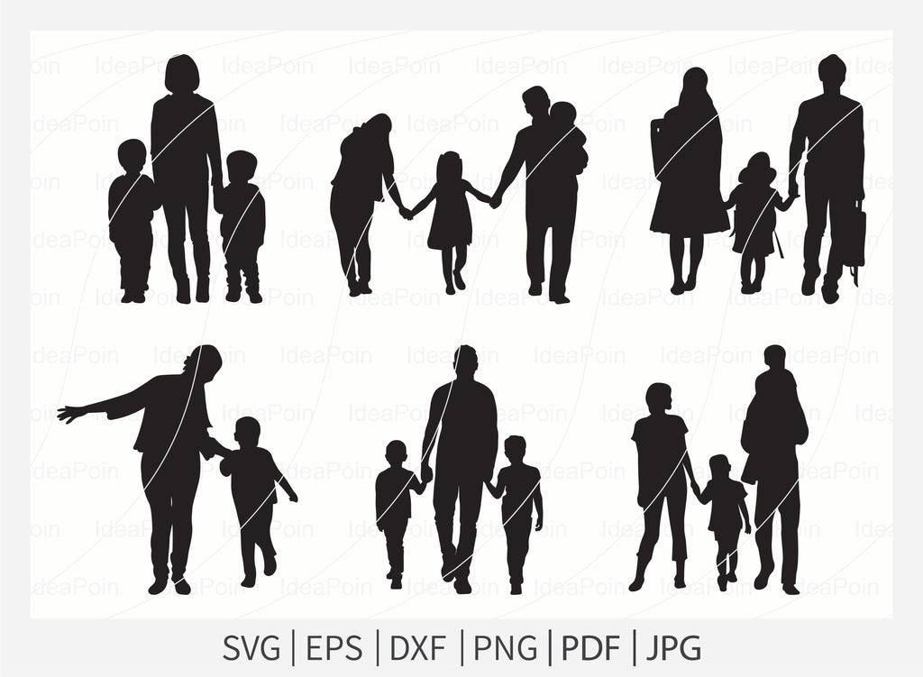 Family svg, Family Svg Bundle, People Svg, Family Silhouette, Family ...