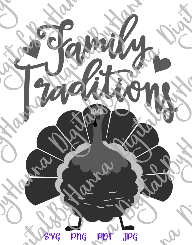 Family Traditions Print & Cut - So Fontsy