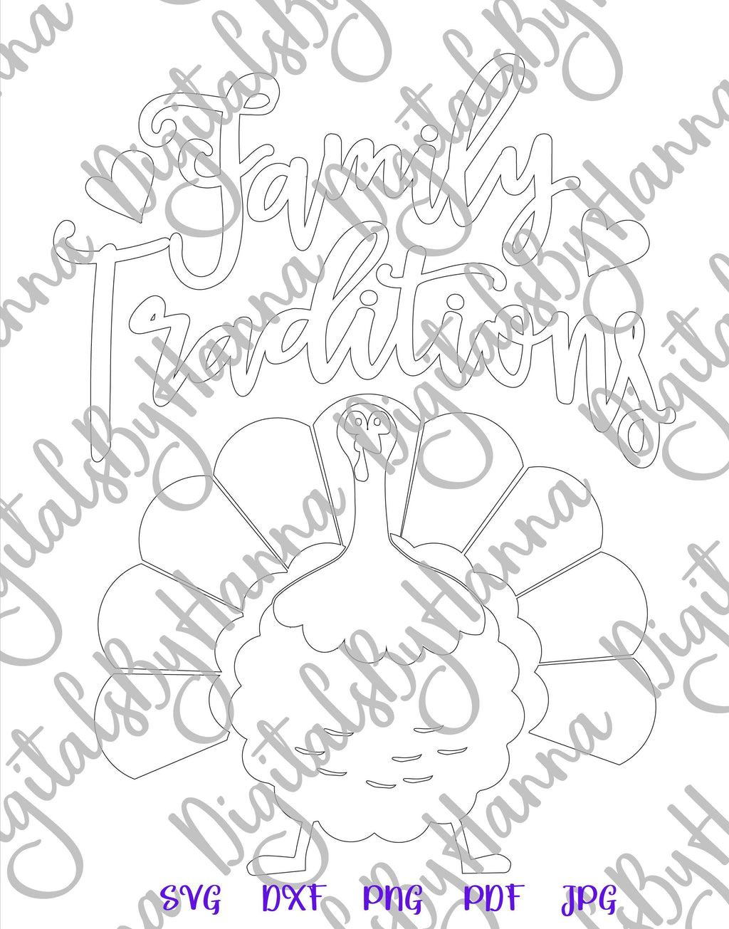 Family Traditions Print & Cut - So Fontsy