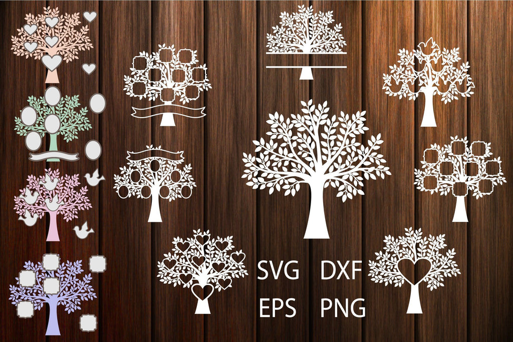 Family Tree SVG For Cutting - So Fontsy
