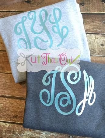Fancy Circle Monogram SVG DXF Font Cut File - So Fontsy