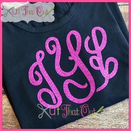 Fancy Circle Monogram SVG DXF Font Cut File - So Fontsy