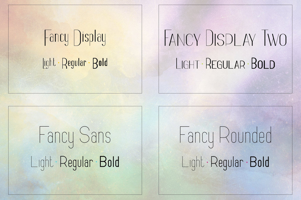 Fancy Font Family - 12 Fonts | So Fontsy
