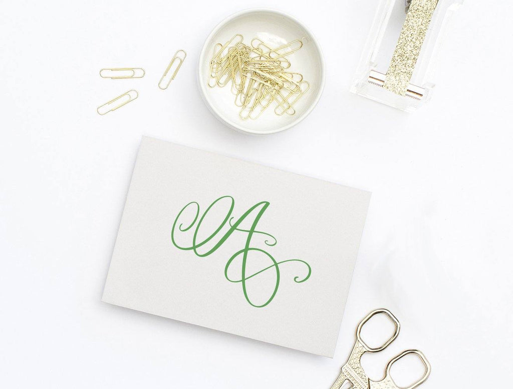 Fancy Monogram A Hand Lettered Calligraphy Cut File - So Fontsy