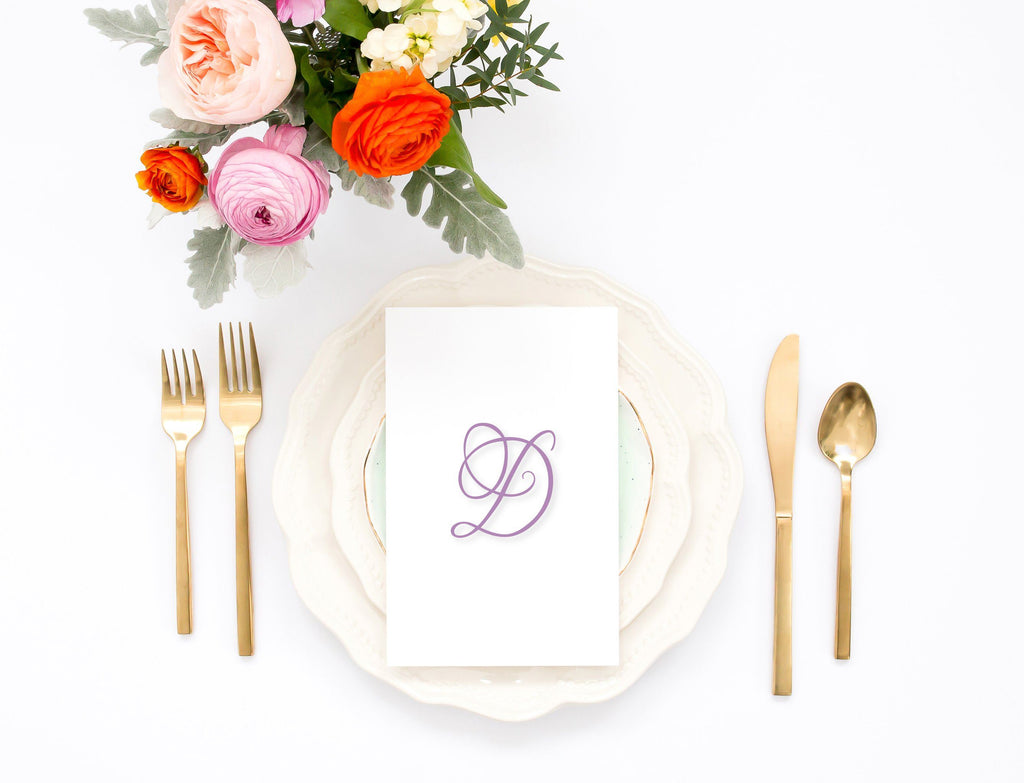 Fancy Monogram D Hand Lettered Calligraphy Cut File - So Fontsy