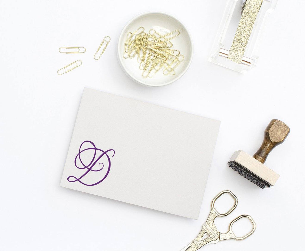 Fancy Monogram D Hand Lettered Calligraphy Cut File - So Fontsy