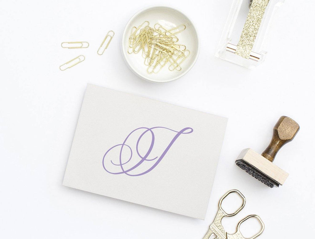 Fancy Monogram I Hand Lettered Calligraphy Cut File - So Fontsy