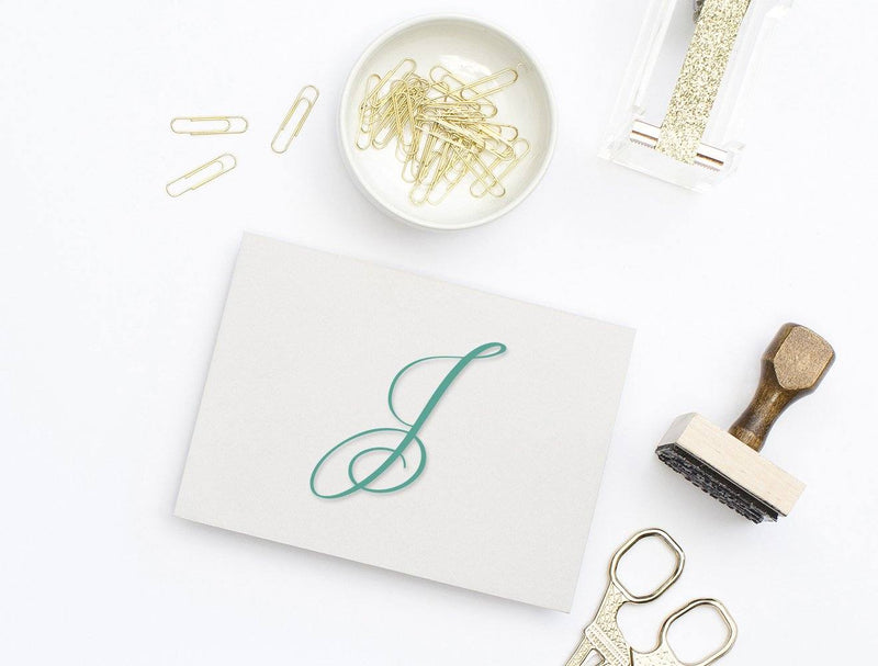 Fancy Monogram J Hand Lettered Calligraphy Cut File - So Fontsy