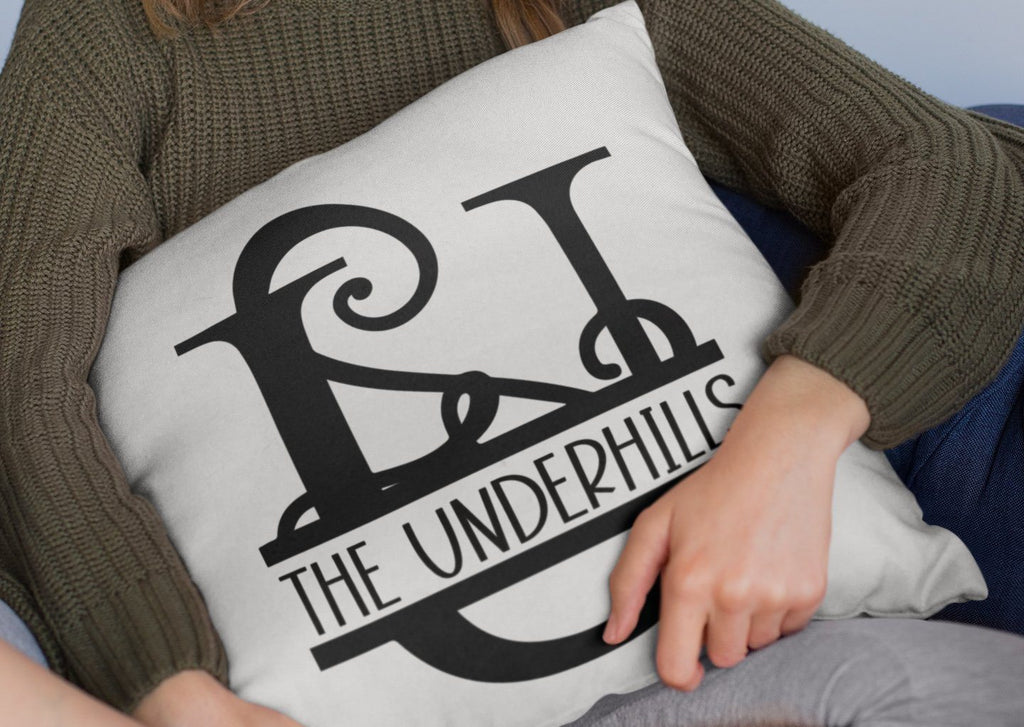 Fancy Split Monogram Alphabet Set SVG Design Bundle Kitchen Towel - So ...