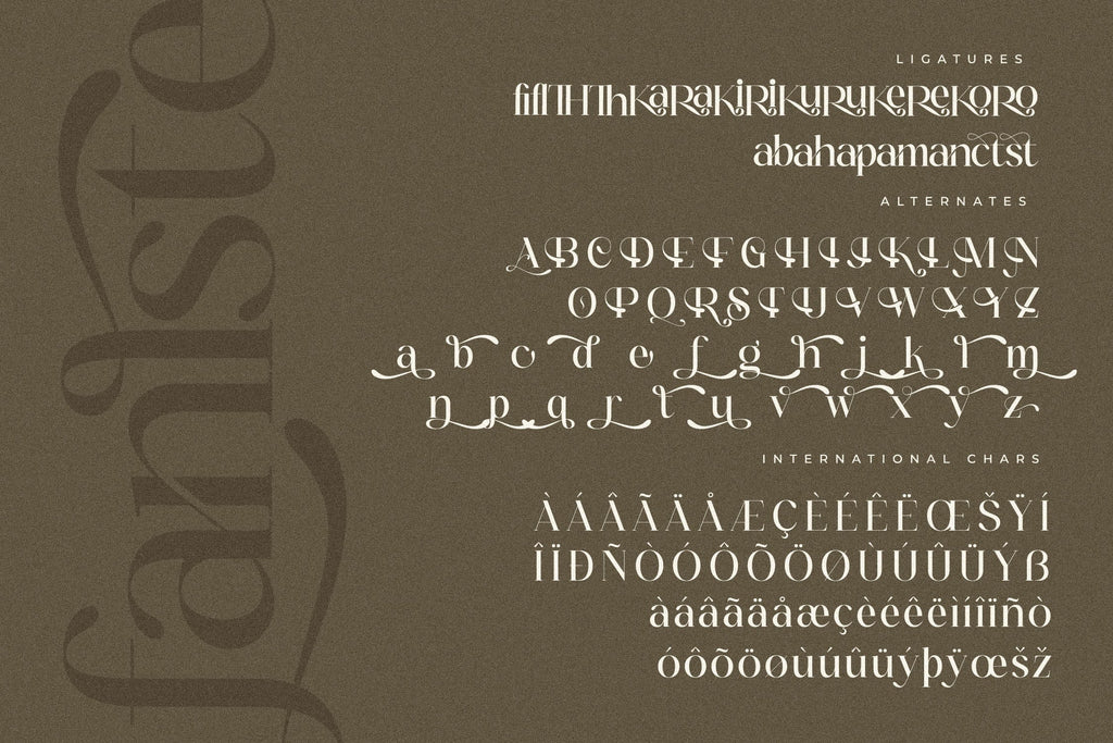 fanlste Typeface - So Fontsy