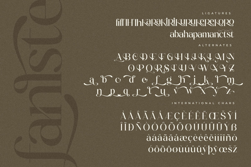 fanlste Typeface - So Fontsy