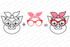 Farm animals svg bundle, animals with glasses and bandana - So Fontsy