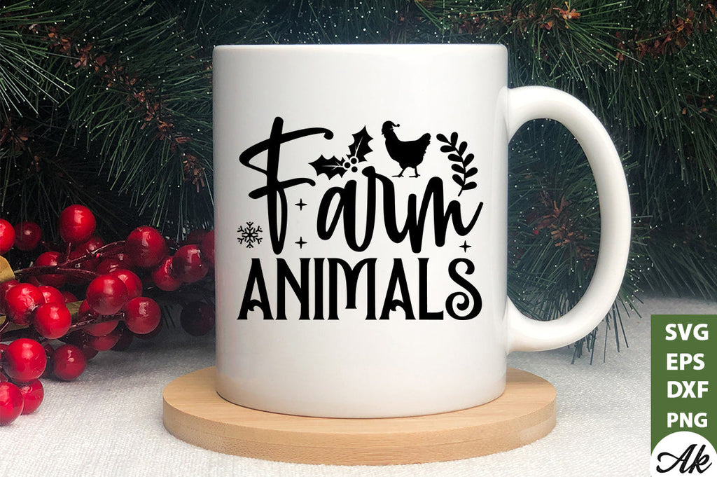 Farm animals SVG - So Fontsy
