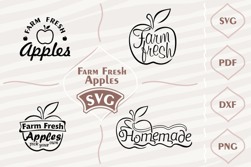 Farm Fresh Apples - SVG bundle - So Fontsy