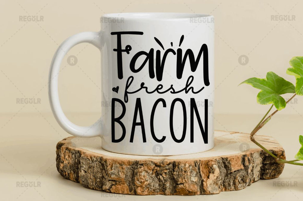 Farm fresh bacon SVG - So Fontsy