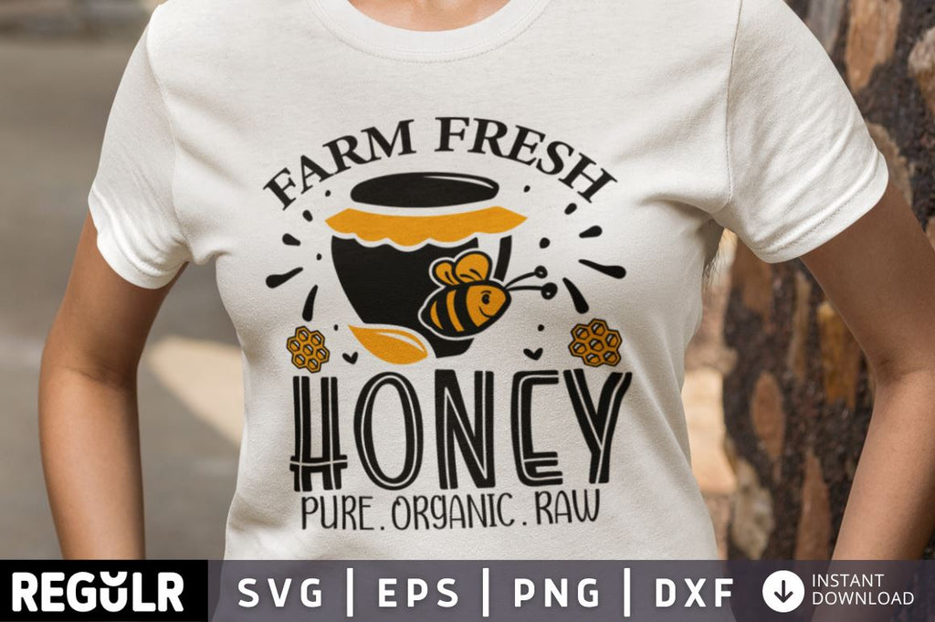farm fresh honey pure . organic . raw SVG - So Fontsy