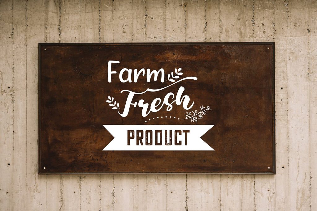 Farm fresh Product svg cut file - So Fontsy