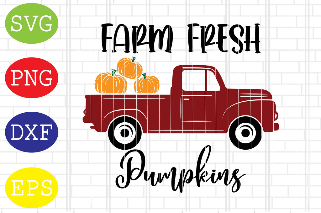 Farm Fresh Pumpkins Truck Svg, Welcome Fall Svg, Hello Fall Svg ...