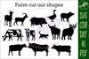 Farm shapes 43 designs, laser cut file, cut outs - So Fontsy