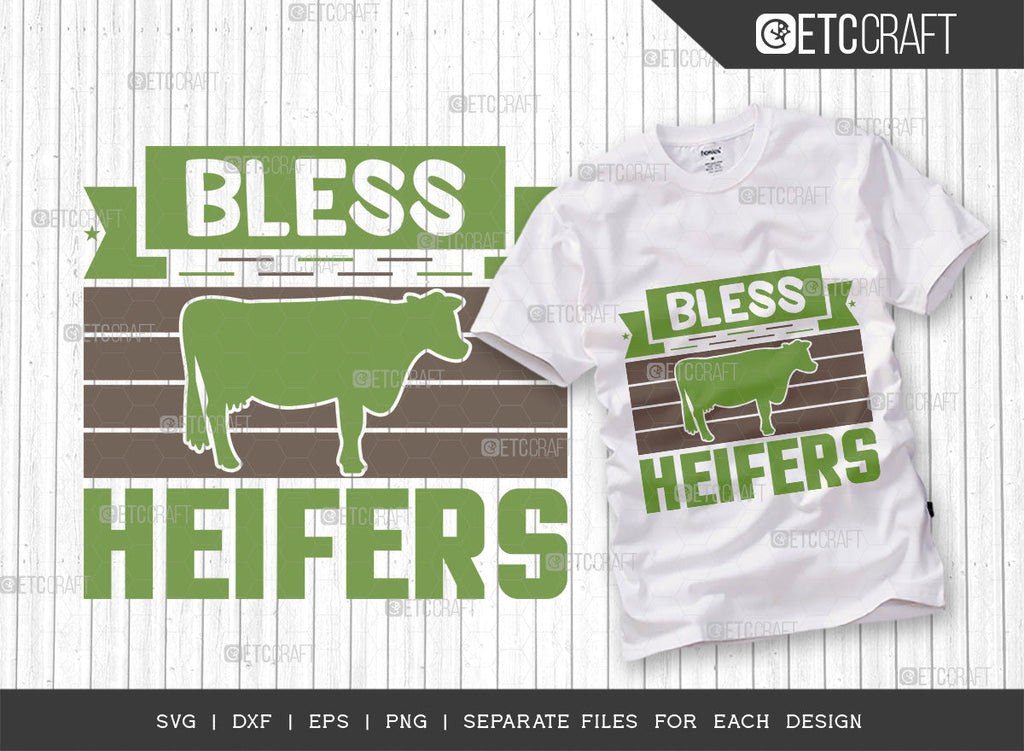 Farmer Bundle Vol-15 SVG Cut File | Farming Svg | Bless Heifers Svg ...