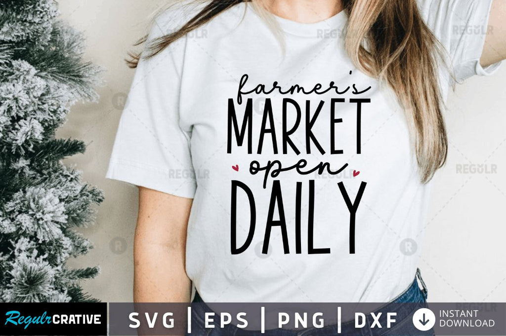 Farmers market open daily SVG - So Fontsy