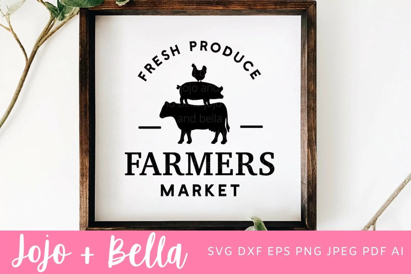 Farmers Market SVG, Farmers Market Sign File, Farmhouse Kitchen SVG ...