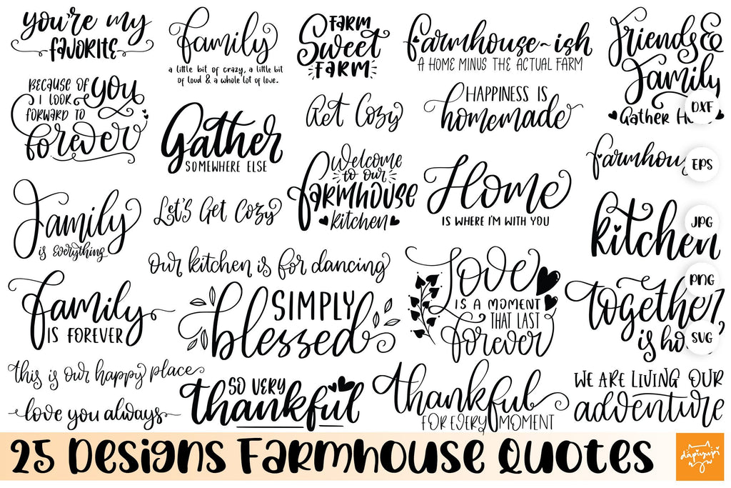 Farmhouse Bundle Farm Family Quotes SVG - So Fontsy